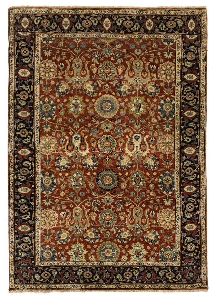 Agra, Classic Pattern, Brick Field | Gregorian Rugs | Cambridge MA